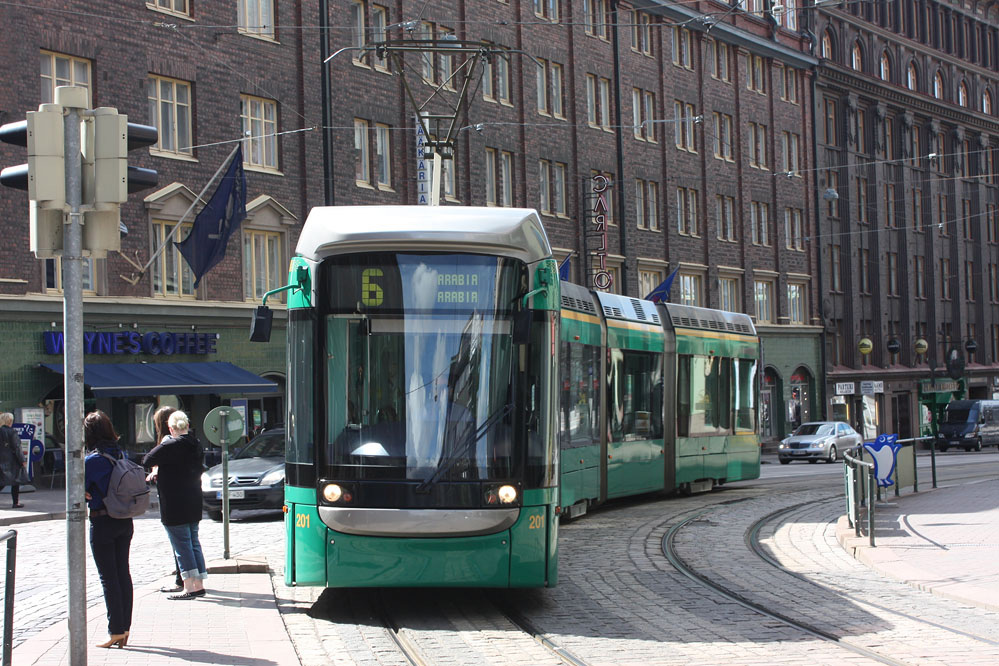 Helsinki Helsingfors Finland tram Strassenbahn
